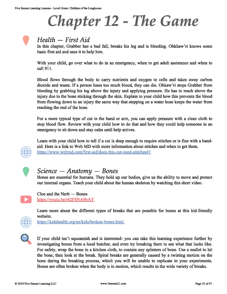 Children of the Longhouse Unit Study – Five Senses Literature Lessons