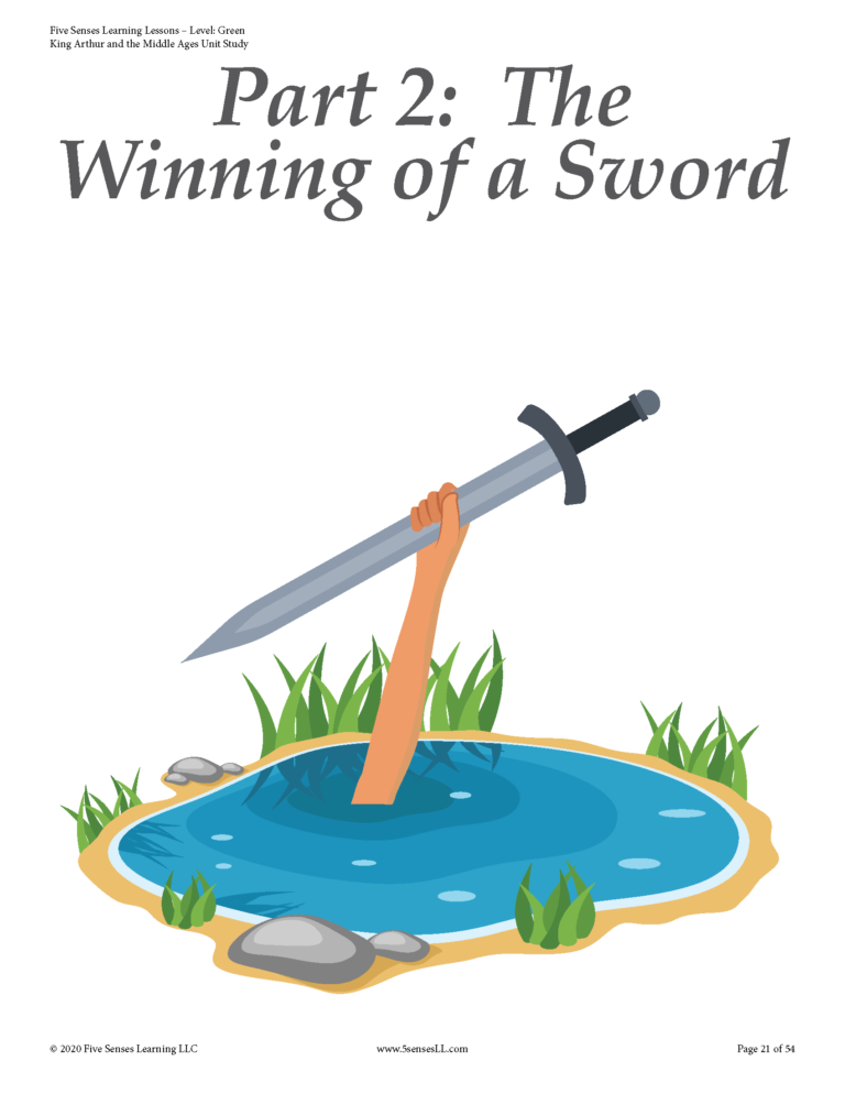 King Arthur and the Middle Ages Unit Study – Five Senses Literature Lessons